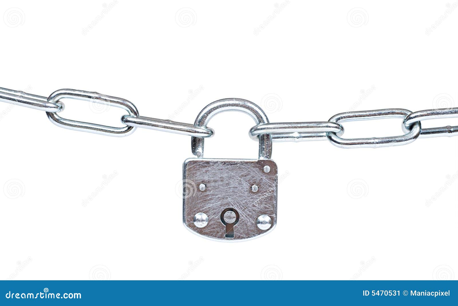 Lock and chain stock image. Image of isolated, protection - 5470531