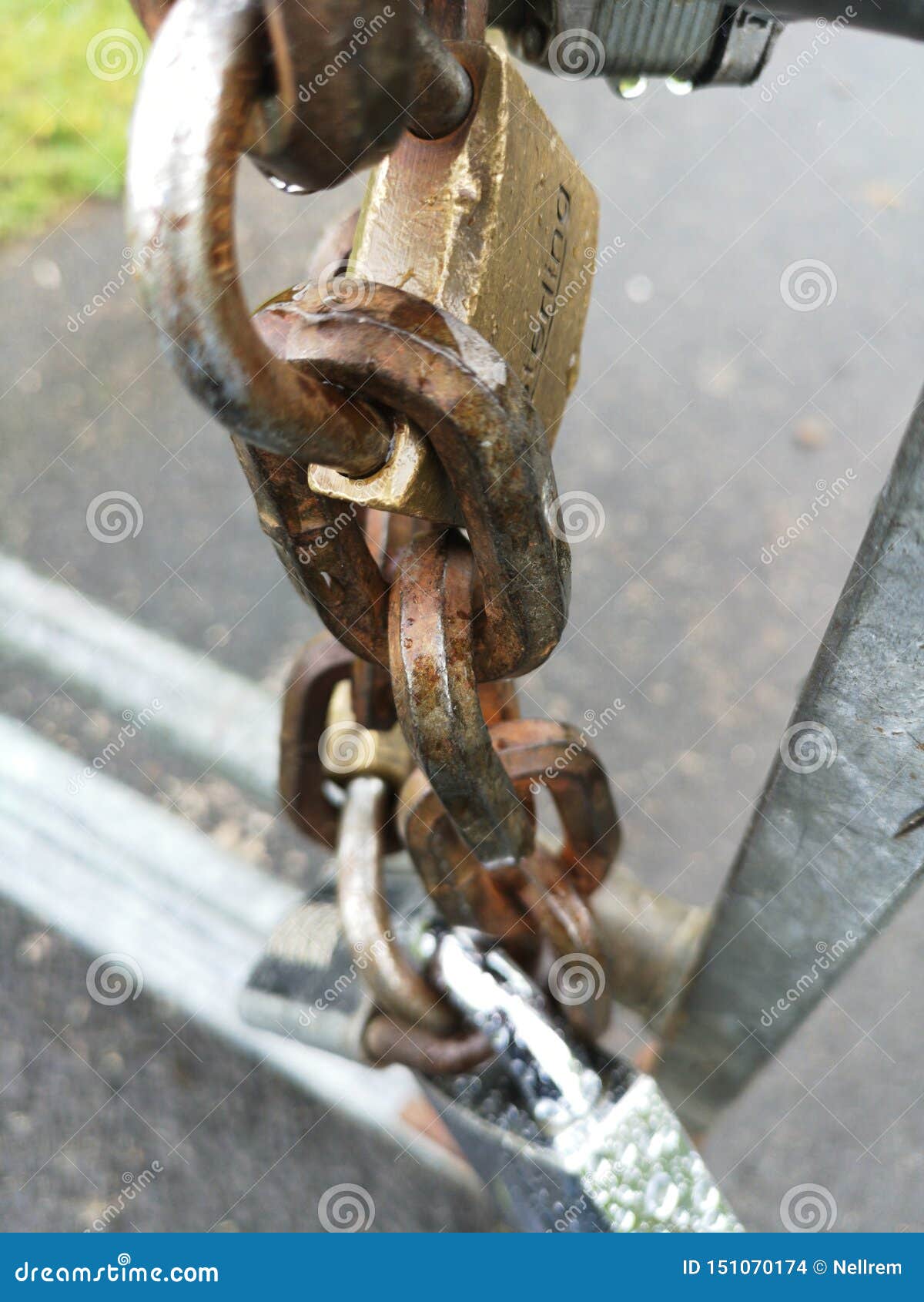 Lock and Chain editorial stock image. Image of lock - 151070174