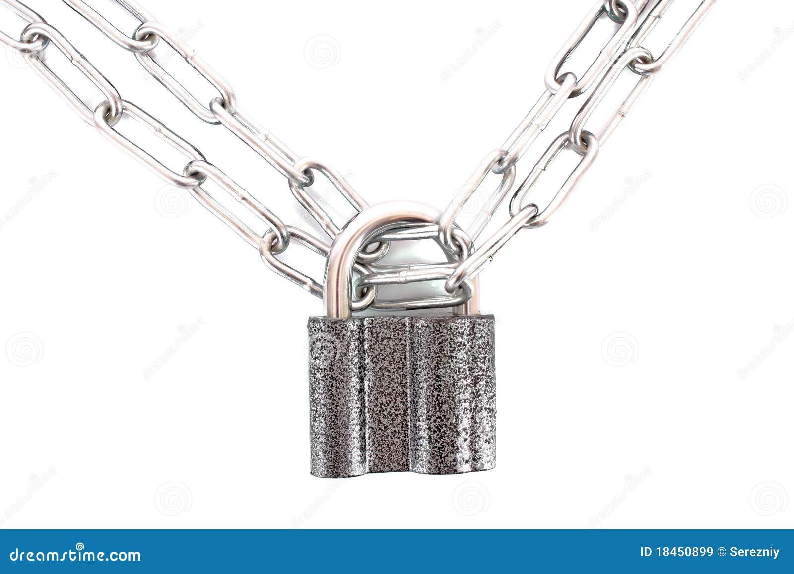 Lock and chain isolated stock image. Image of safety - 18450899