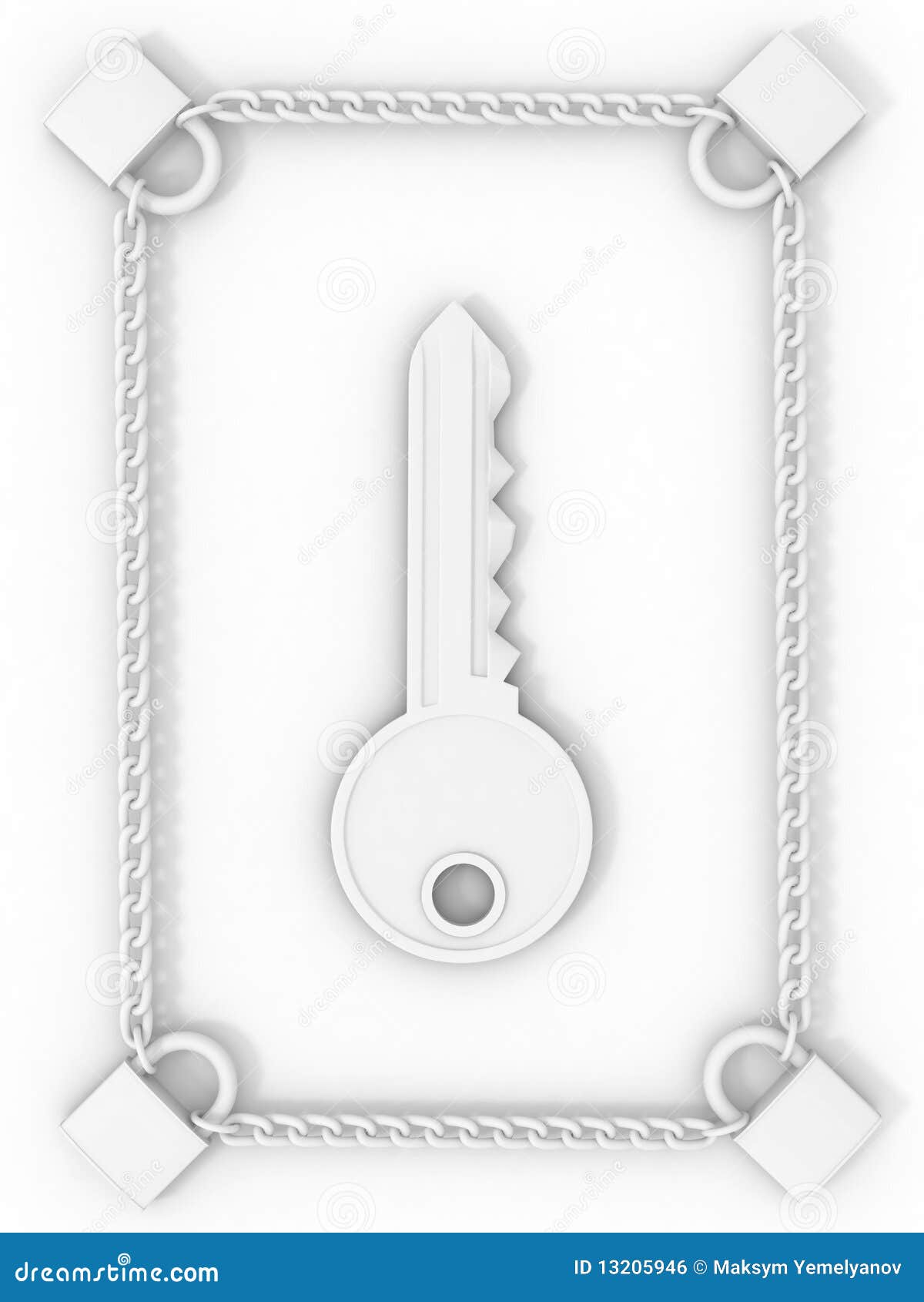 Lock, chain and keys stock illustration. Illustration of silver - 13205946