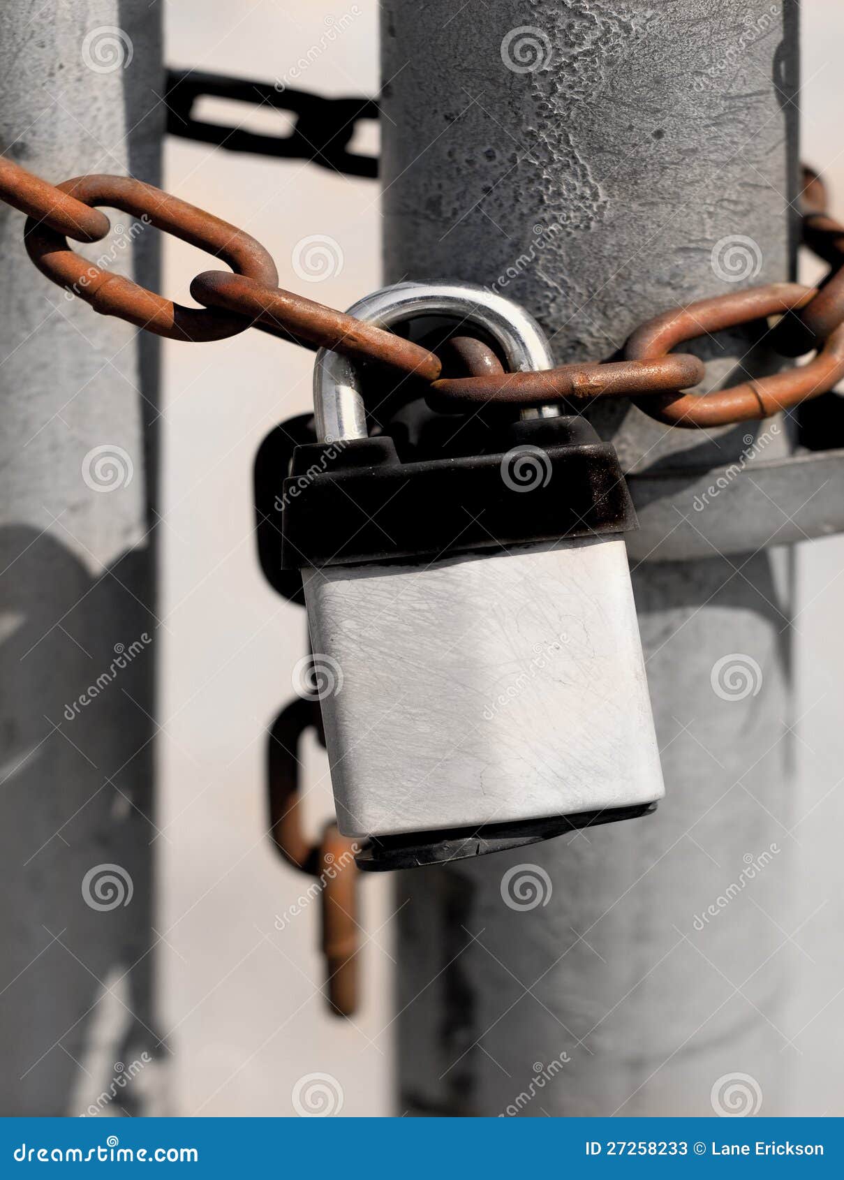 Lock and Chain Security stock image. Image of guard, gate - 27258233