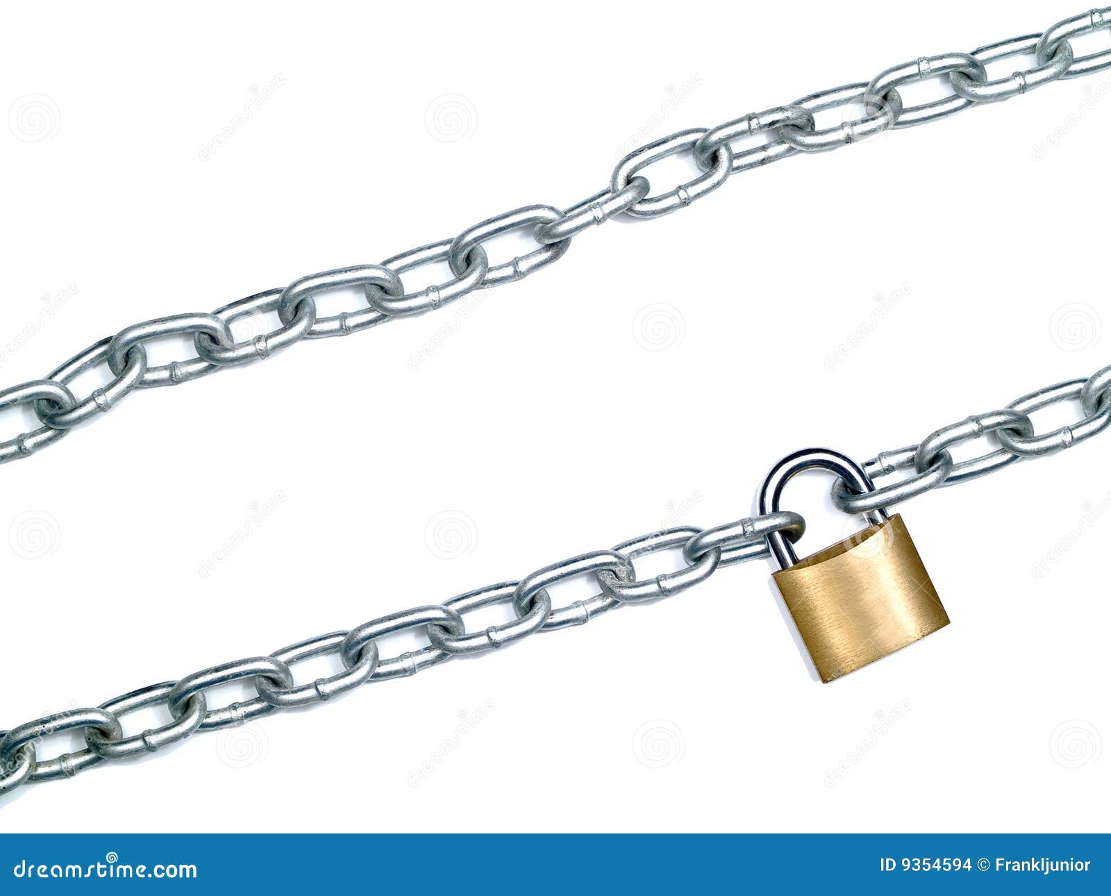 Lock and Chains stock photo. Image of gold, link, metal - 9354594