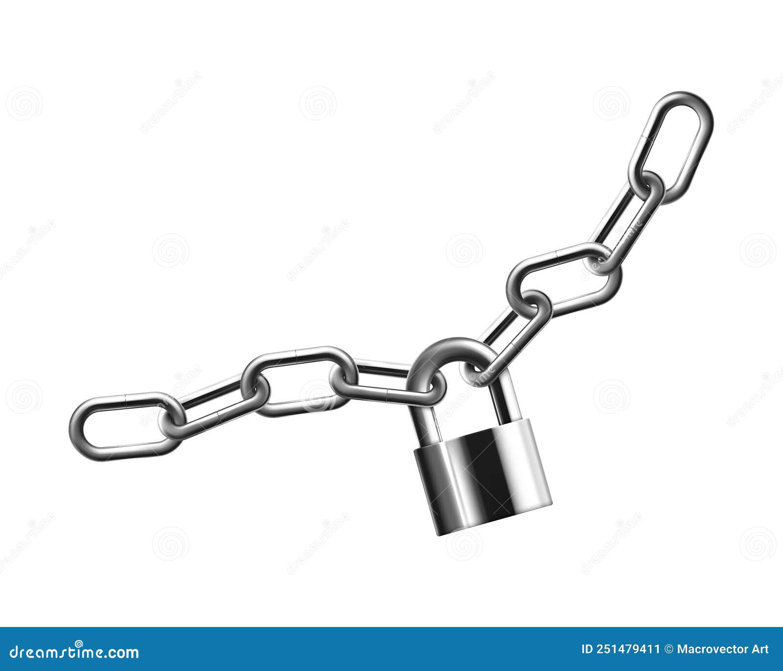 Lock with Chains Composition Stock Vector - Illustration of powerful ...