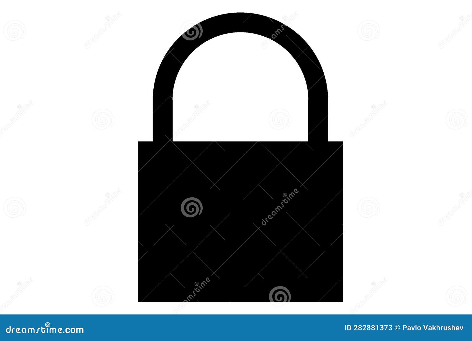 Lock closed flat icon stock illustration. Illustration of secure ...