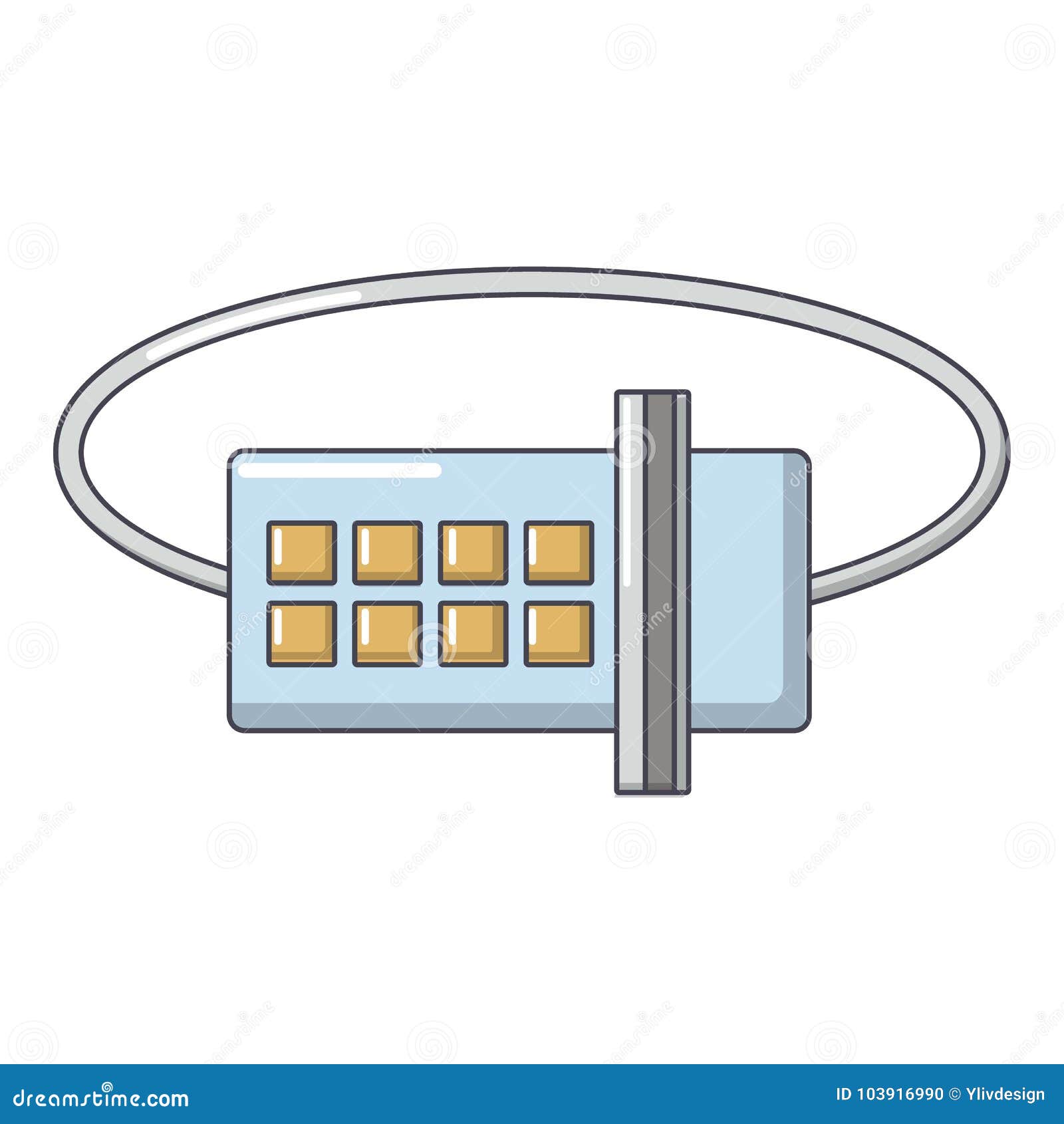 Lock Code Icon, Cartoon Style Stock Vector - Illustration of object ...