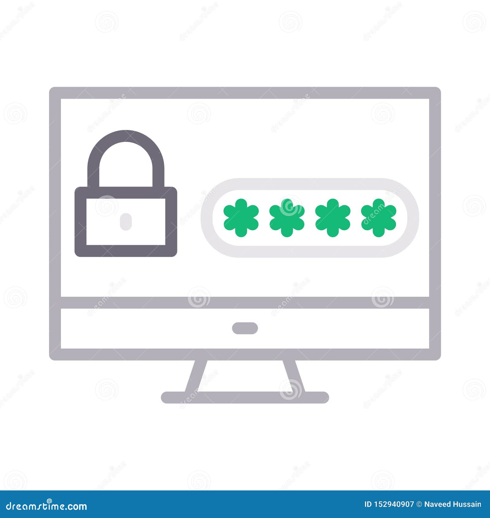 Lock Colour Line Vector Icon Stock Vector - Illustration of icon ...