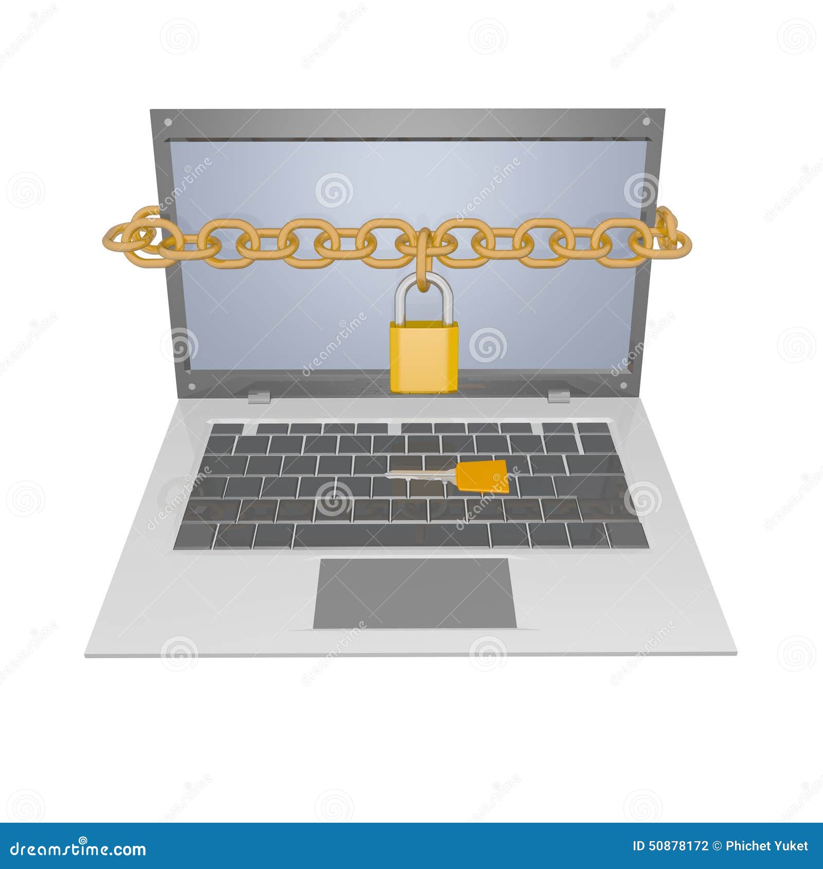 Lock computer stock illustration. Illustration of computer - 50878172