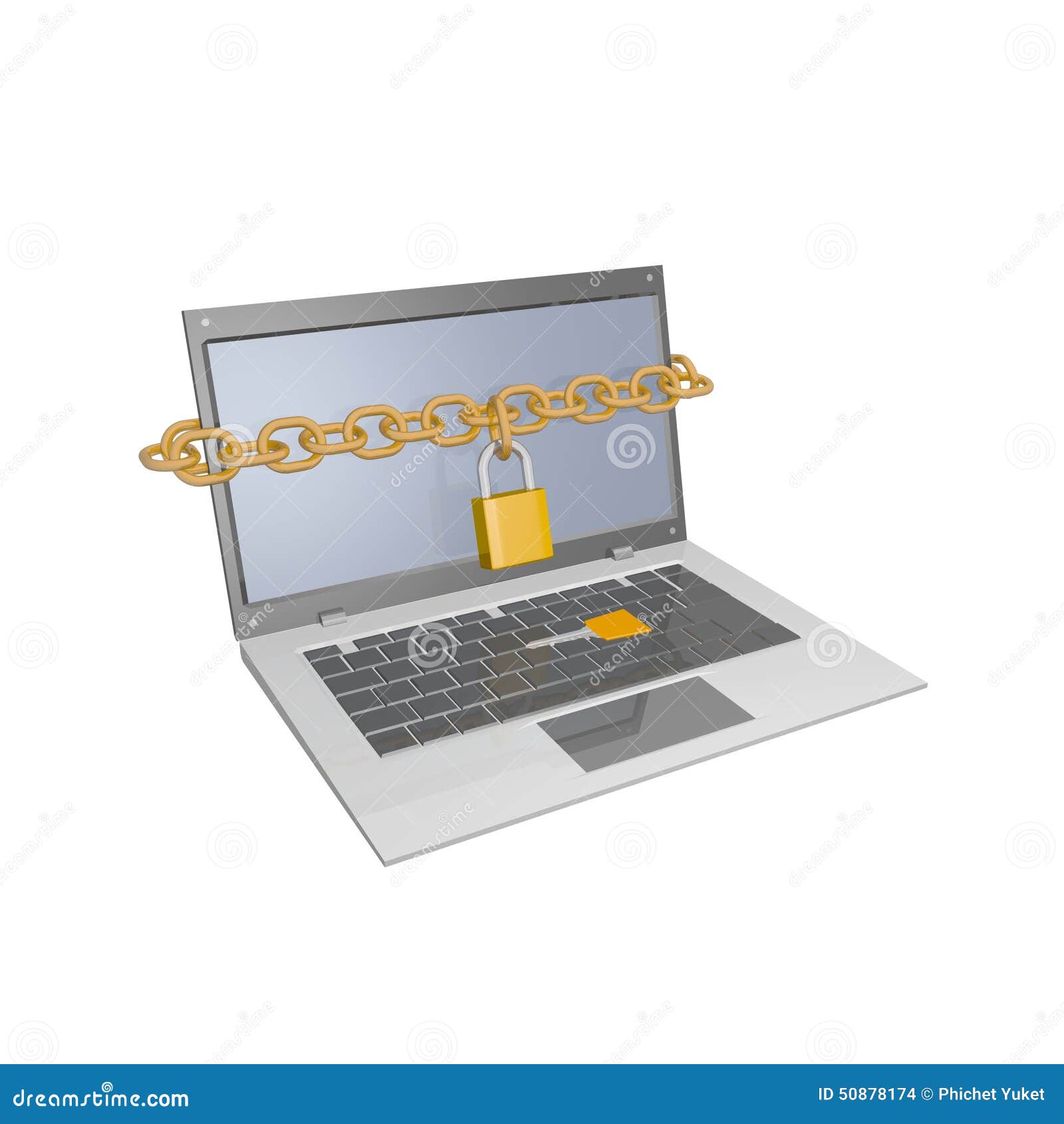 Lock computer stock illustration. Illustration of concept - 50878174
