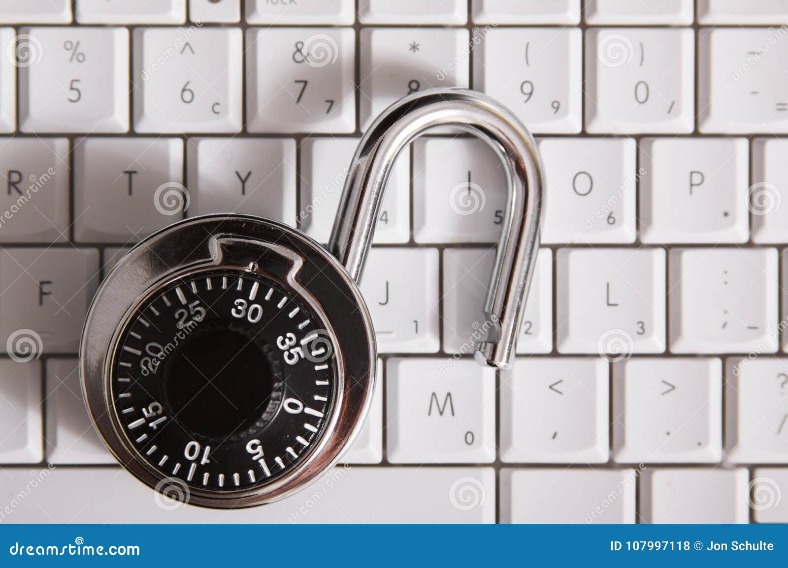 Computer Lock Concept stock photo. Image of desktop - 107997118