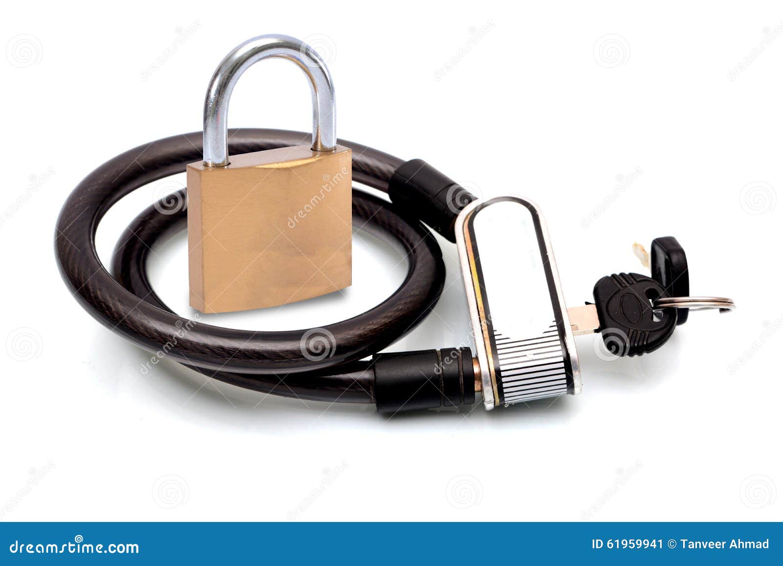 Lock Concept with Keys Isoalted on White Stock Image - Image of ...