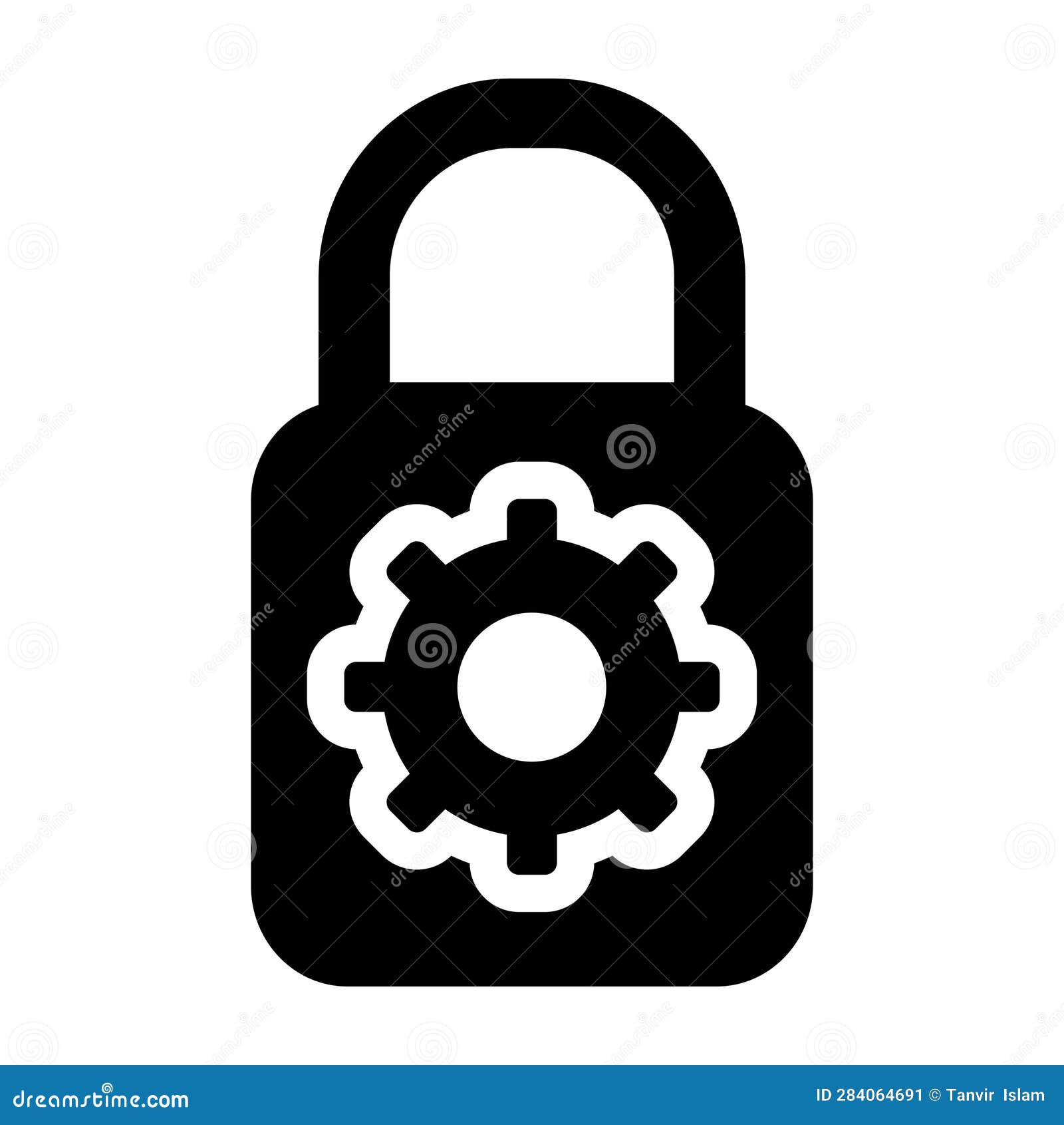 Lock Configuration Icon stock vector. Illustration of vector - 284064691
