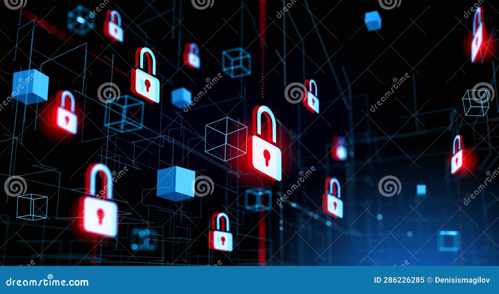 Lock and Cybersecurity, Data Protection and Internet Privacy Stock ...