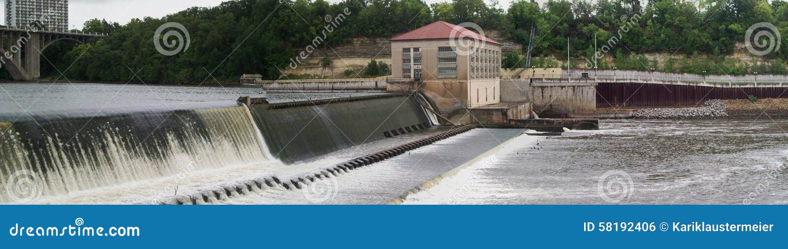 Lock and Dam No. 1 stock photo. Image of earth, growing - 58192406