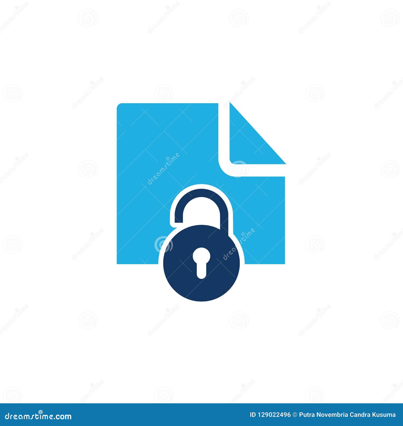 Lock Document Logo Icon Design Stock Vector - Illustration of element ...
