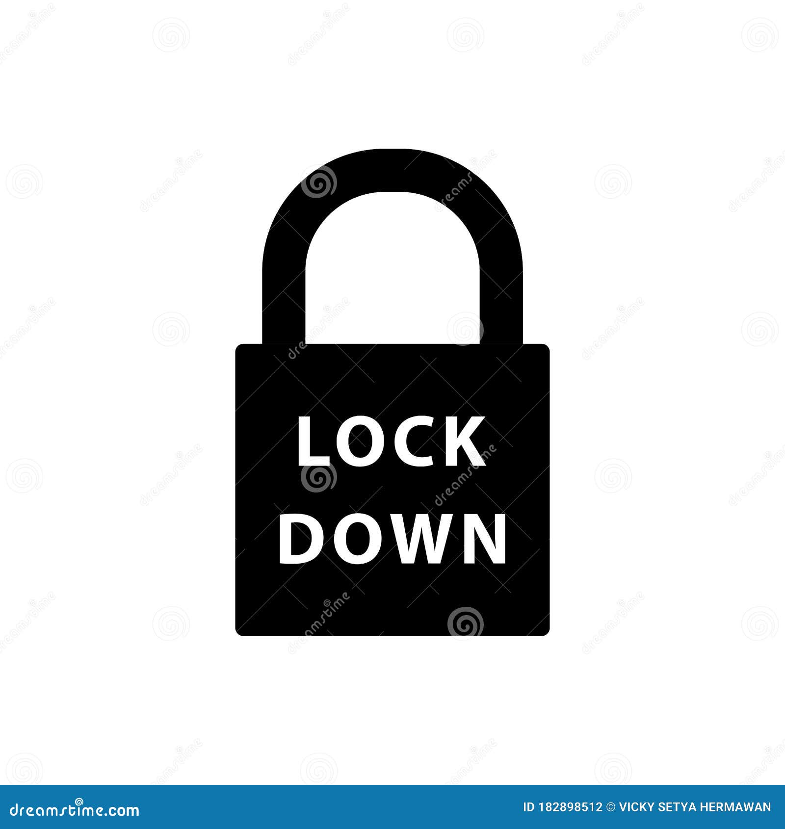Lock Down and Stay at Home. Lock Down and Physical Distancing To Avoid ...