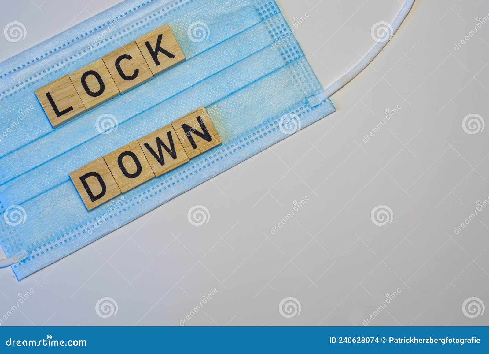 Lock down on face mask stock photo. Image of lock, face - 240628074