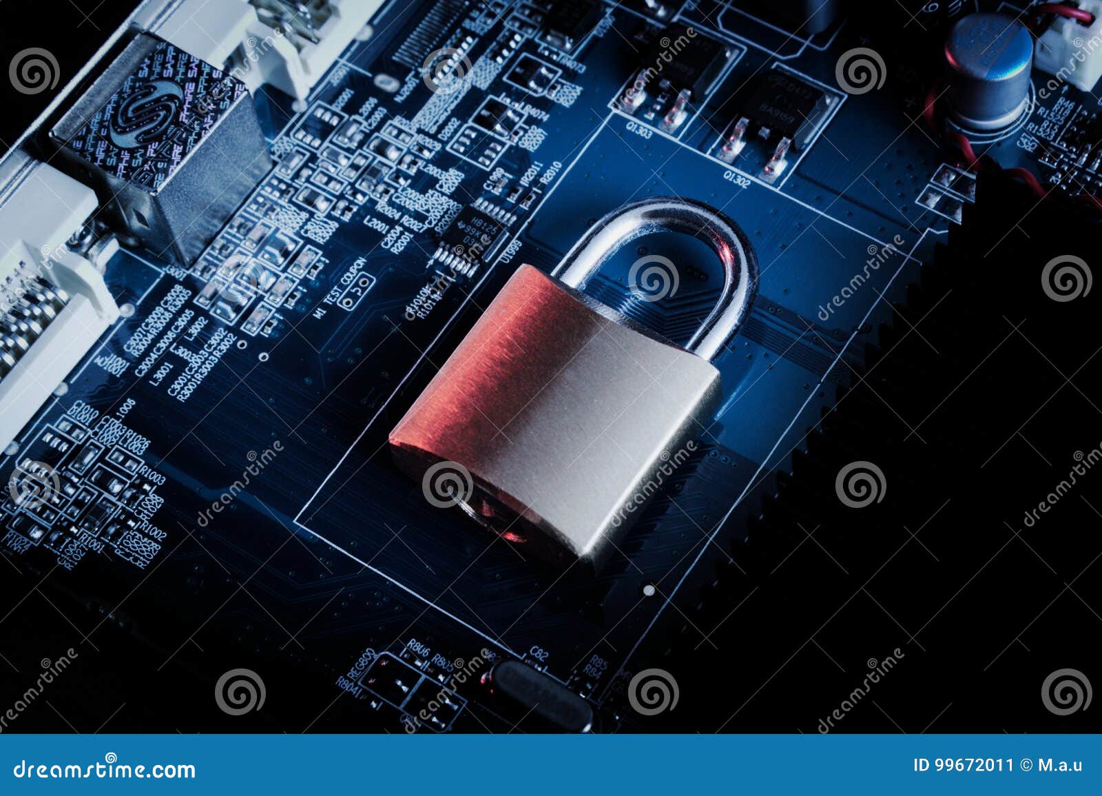 Computer security lock stock image. Image of computing - 99672011
