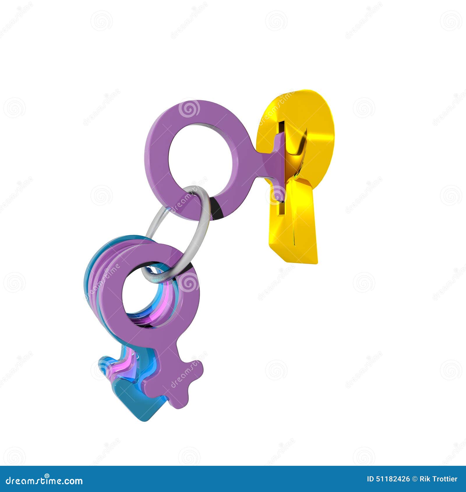 Lock with female key stock illustration. Illustration of boys - 51182426