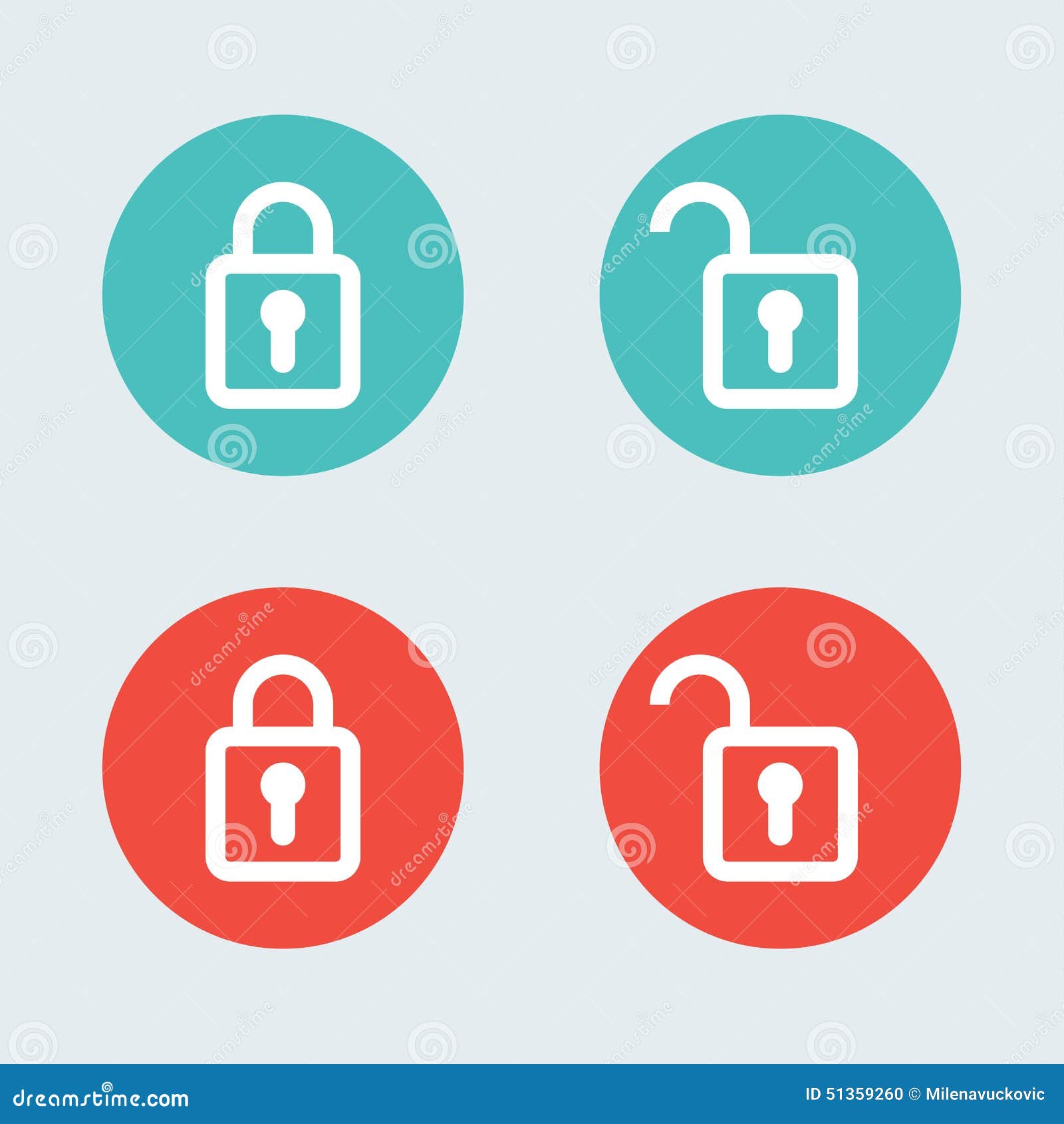 Lock flat icon design stock vector. Illustration of close - 51359260