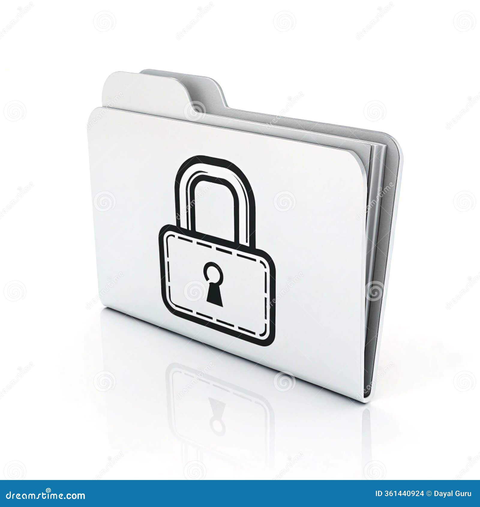 Lock Folder Icon Color Outline Vector | CartoonDealer.com #229943645