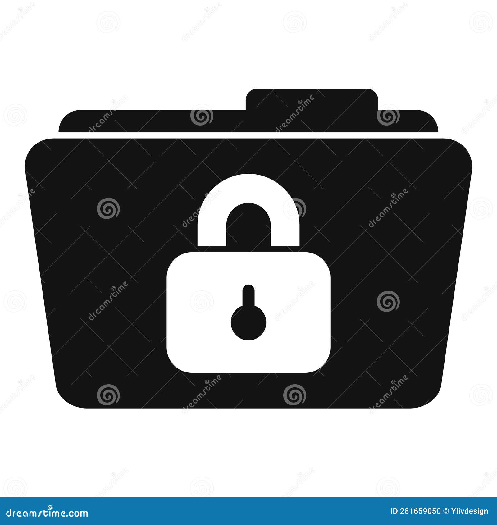 Lock Folder Icon Simple Vector. Cipher Data Stock Illustration - Illustration of math, code ...