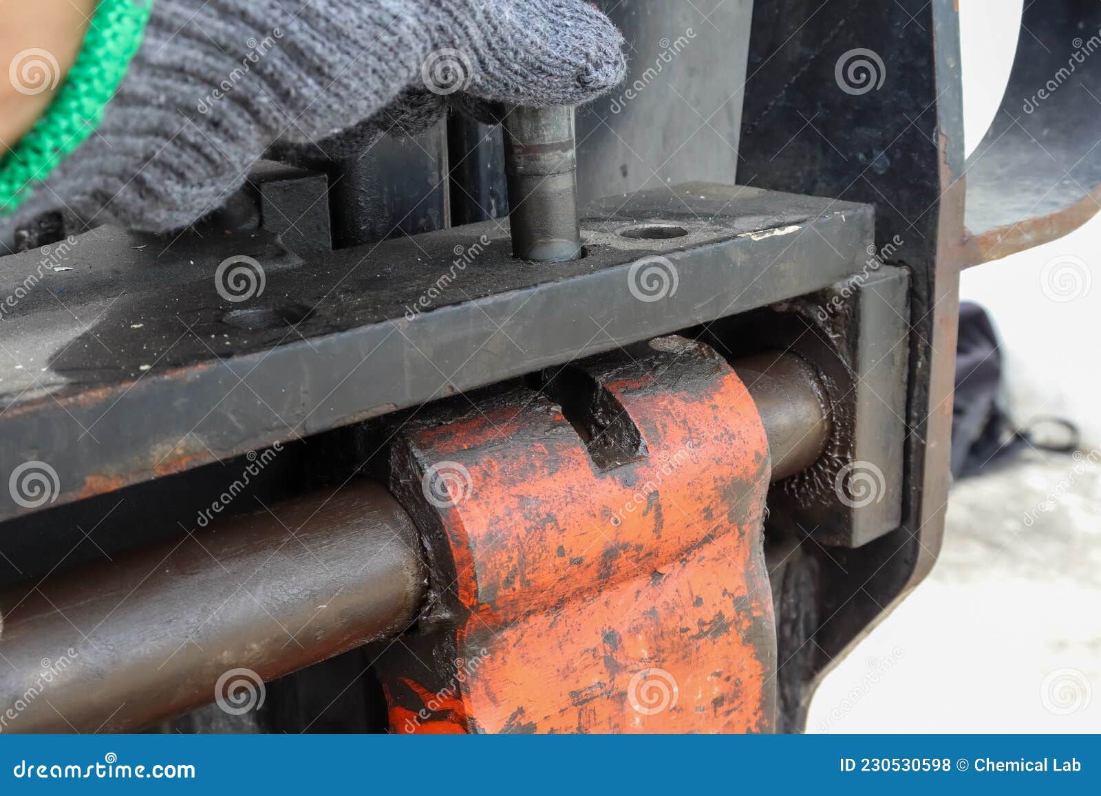 Lock fork of forklift stock photo. Image of loading - 230530598