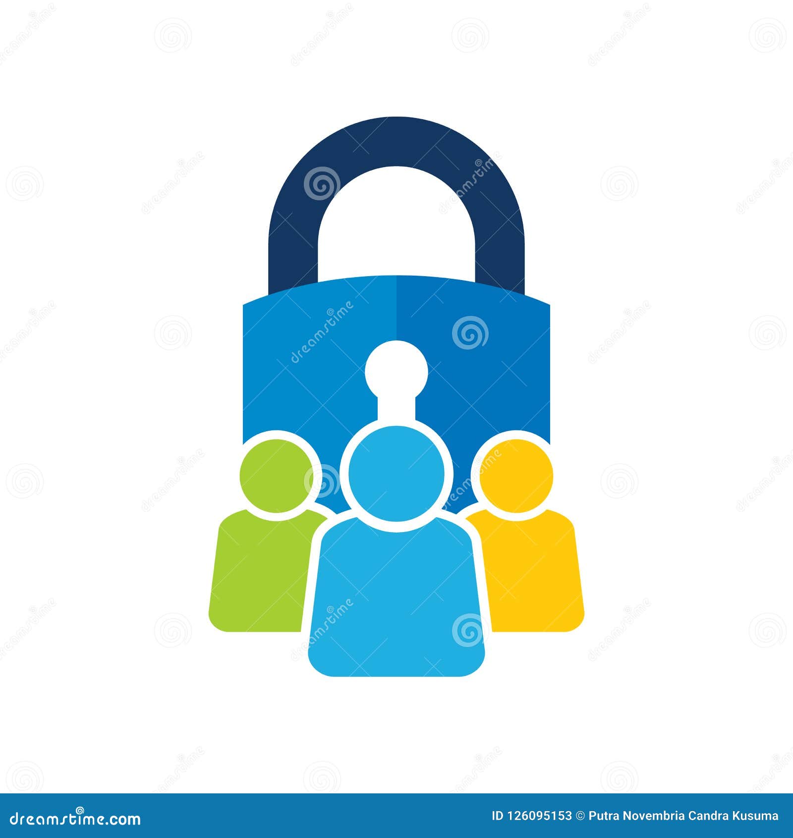 Lock Group Logo Icon Design Stock Vector - Illustration of group ...