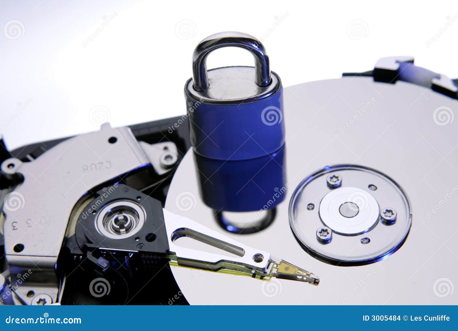 Lock & hard-drive stock photo. Image of security, idea - 3005484