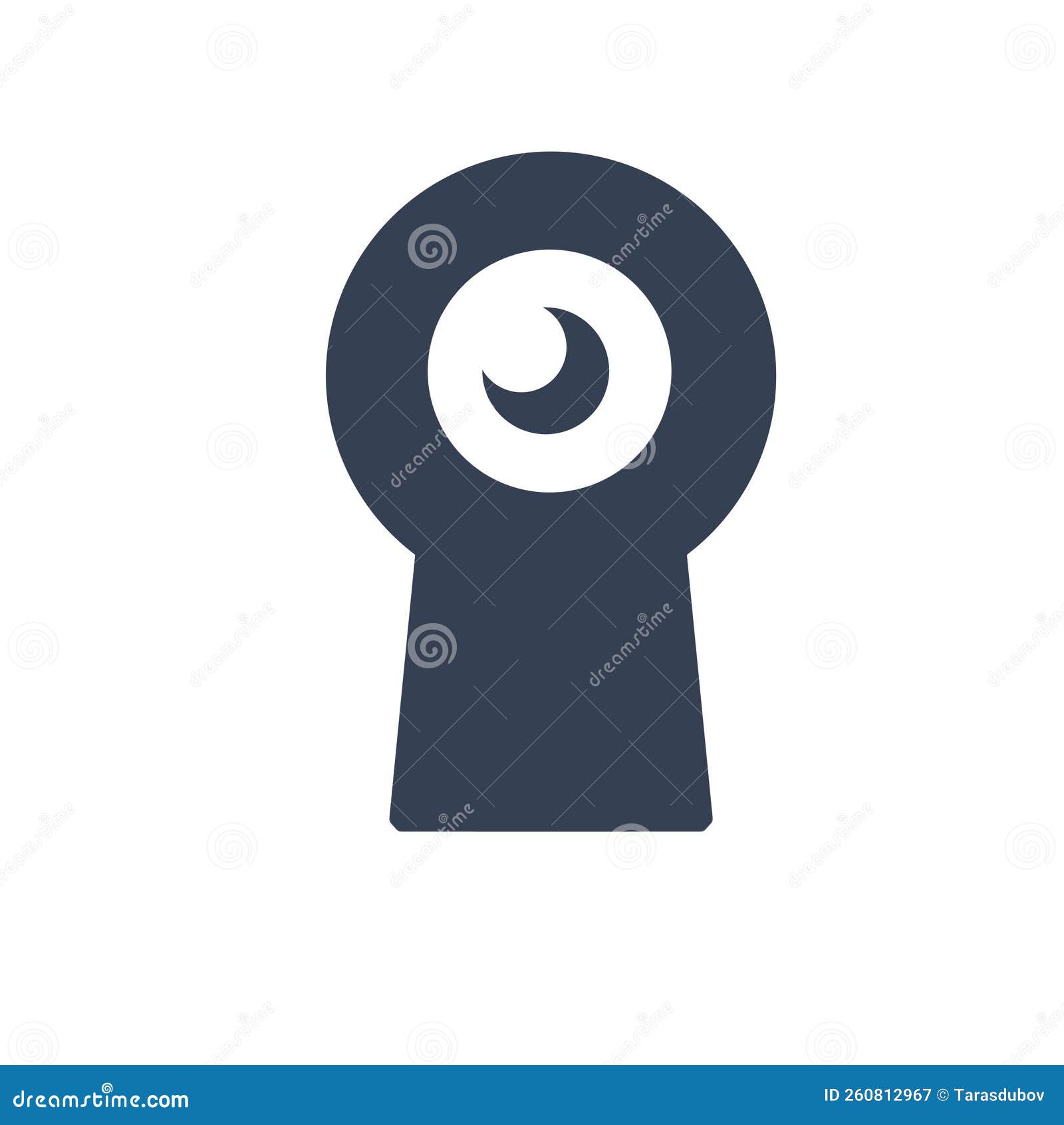 Lock Hole with Eye. Observation through Keyhole. Concept of Espionage ...