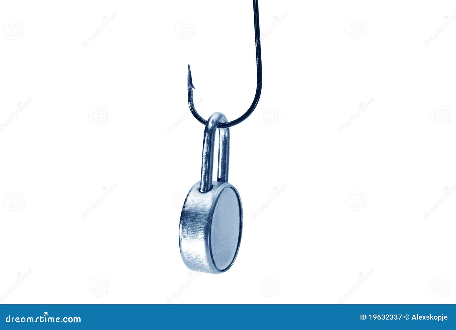 Lock on hook stock image. Image of cable, extreme, isolated - 19632337