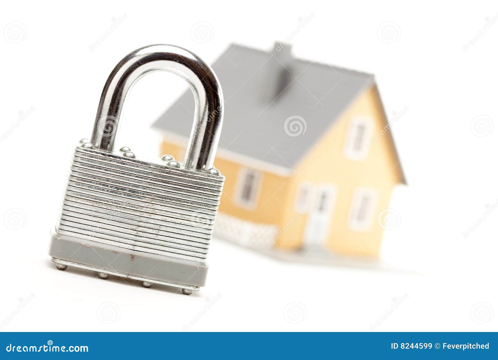 Lock and House stock image. Image of security, narrow - 8244599