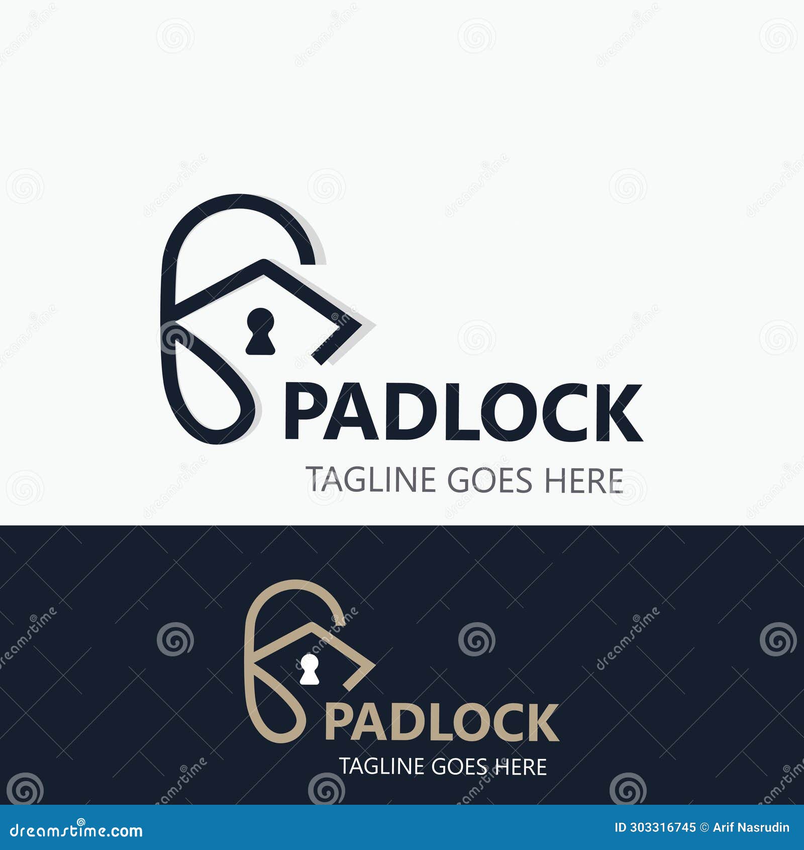 Lock House Secure Logo Design, Smart Key Home Vector Concept Stock ...