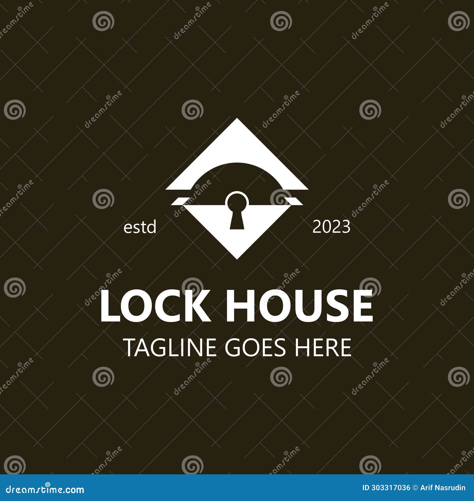 Lock House Secure Logo Design, Smart Key Home Vector Concept Stock ...
