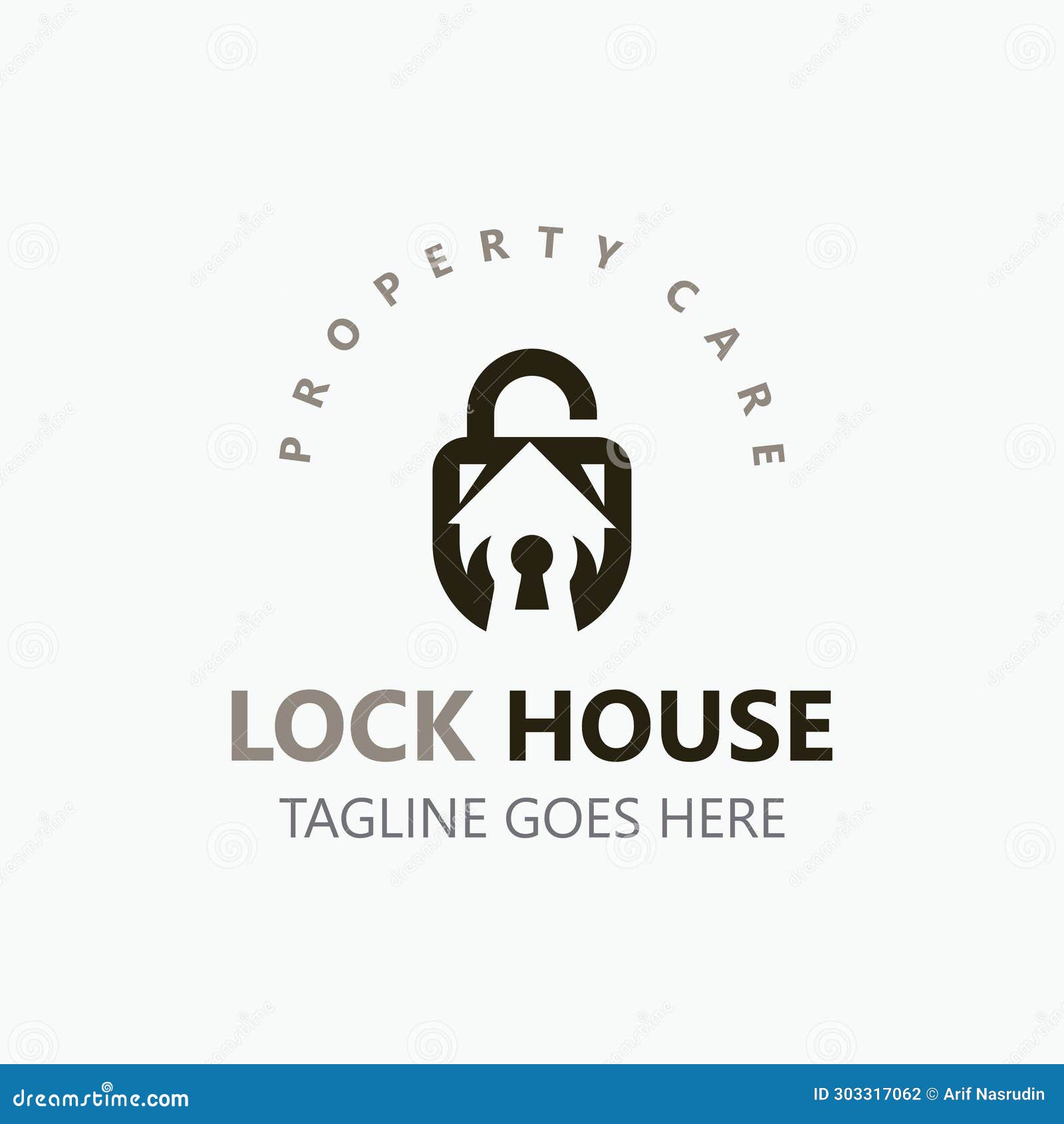 Lock House Secure Logo Design, Smart Key Home Vector Concept Stock ...