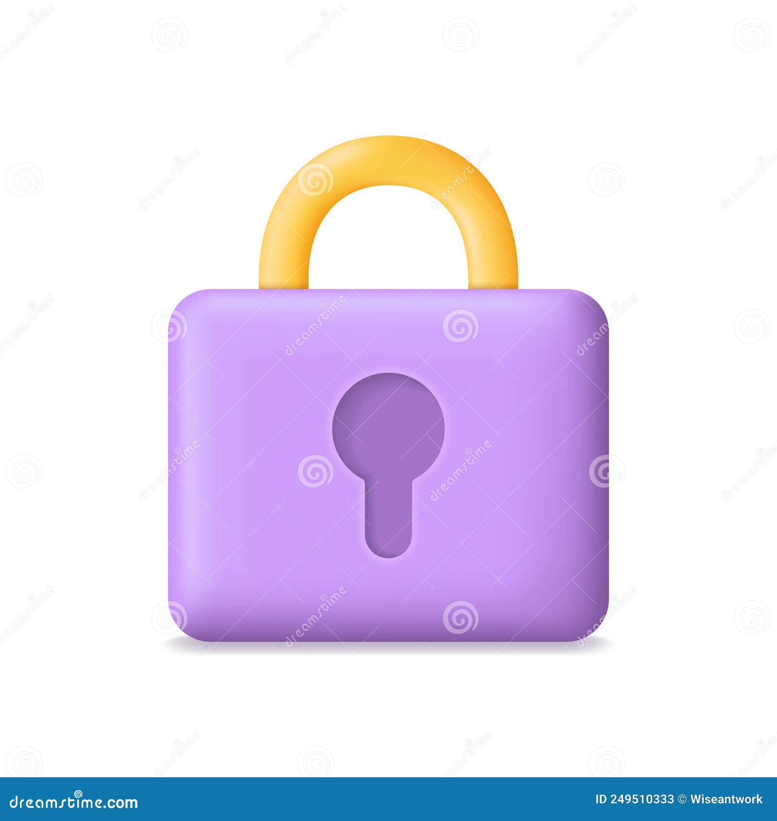 Lock Icon. 3d Lock. Icon for Secure and Password. Padlock for Safe ...