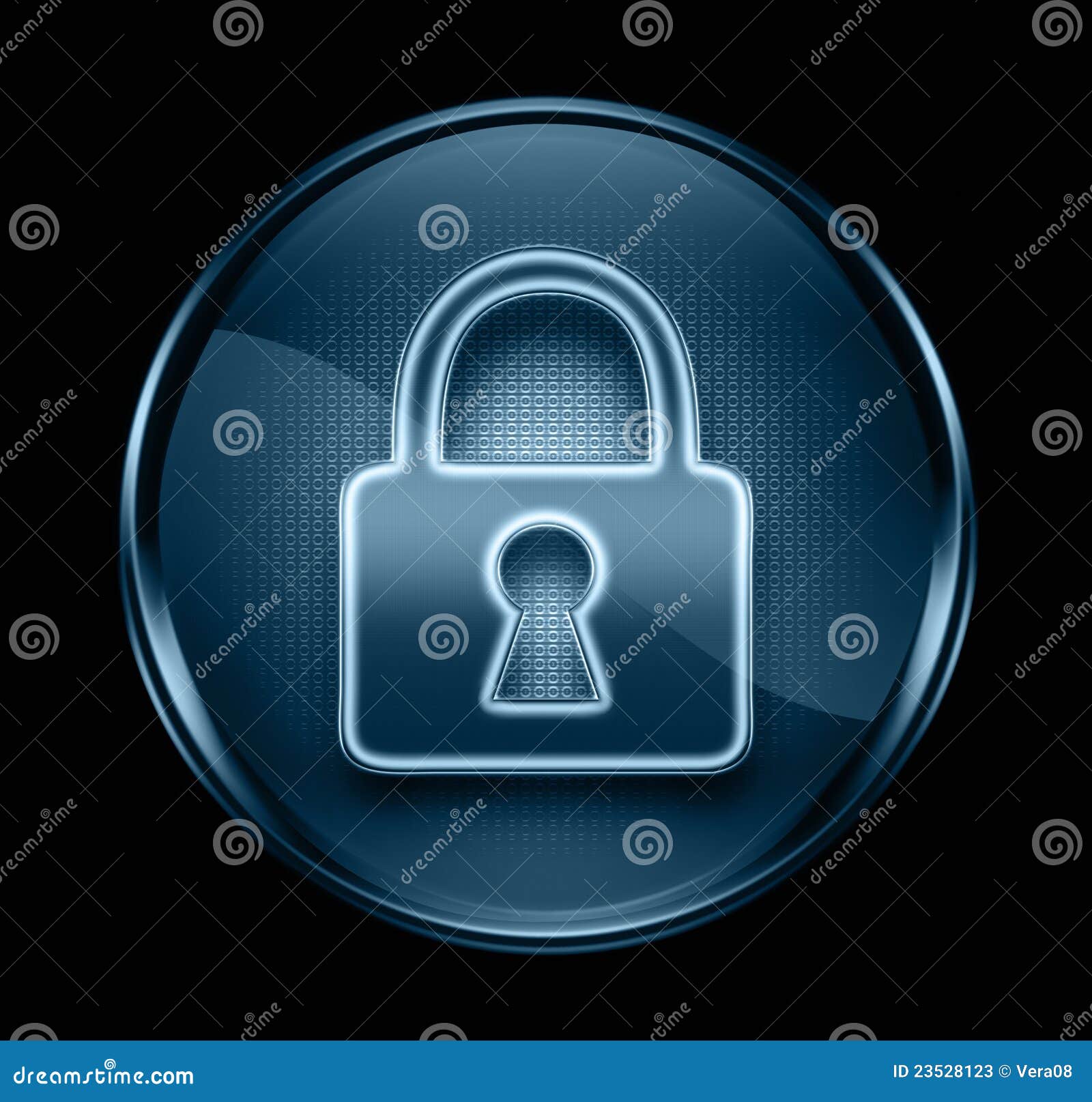 Lock icon dark blue. stock illustration. Illustration of password ...