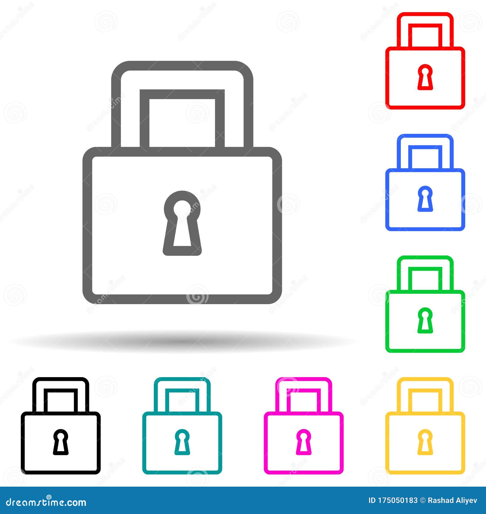 Lock Icon. Element of Simple Icon for Websites, Web Design, Mobile App ...