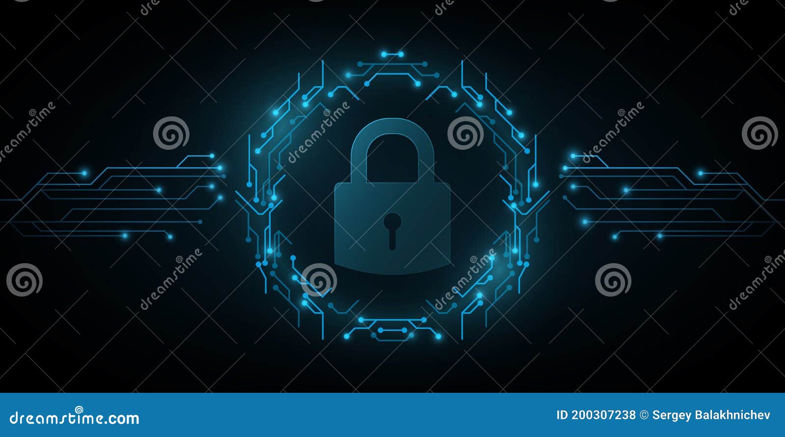 Computer Security Lock Logo