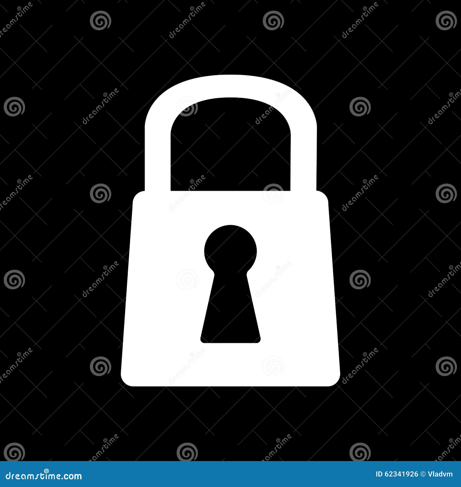 The lock icon. Lock symbol stock illustration. Illustration of closed ...