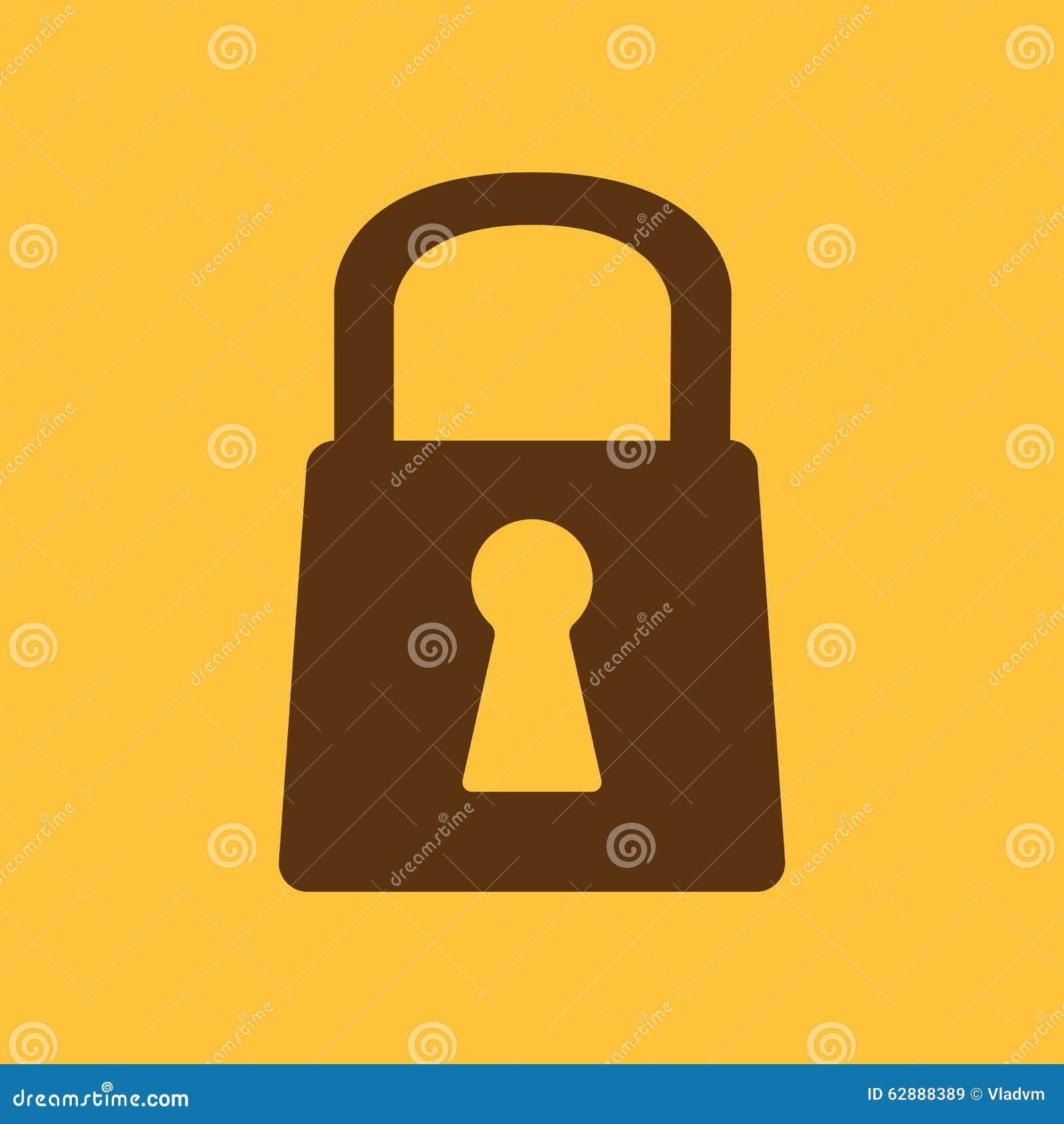 The lock icon. Lock symbol stock illustration. Illustration of open ...