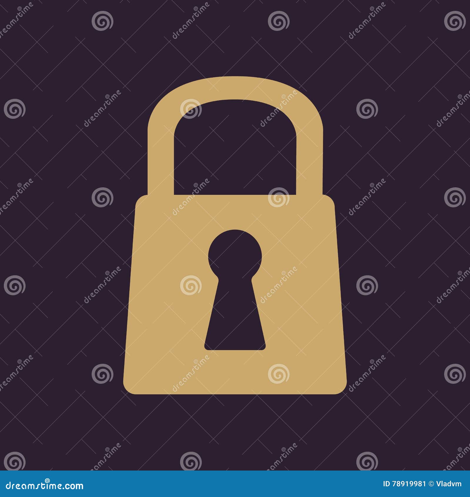 The lock icon. Lock symbol stock vector. Illustration of protection ...