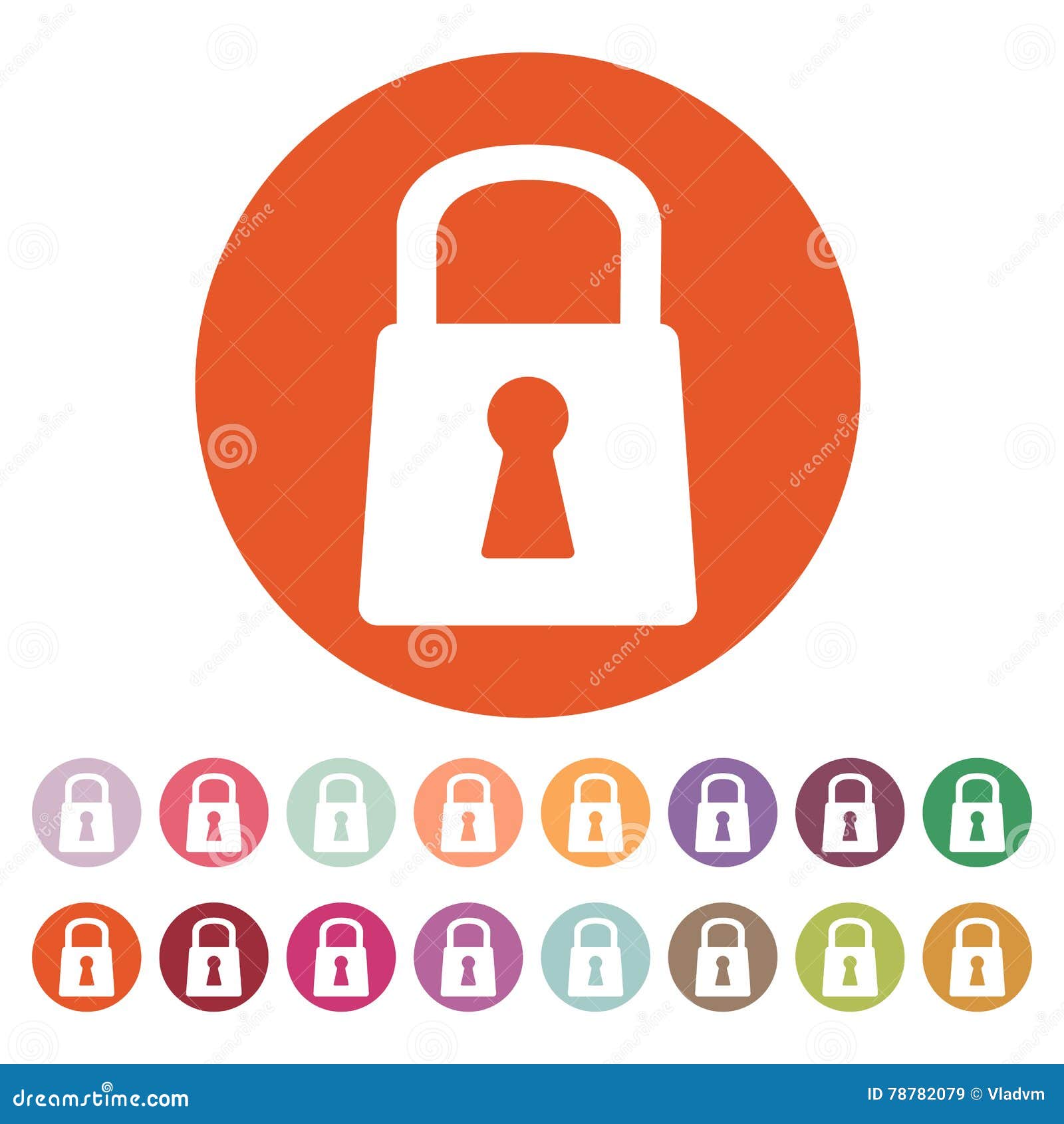 The lock icon. Lock symbol stock vector. Illustration of protection ...