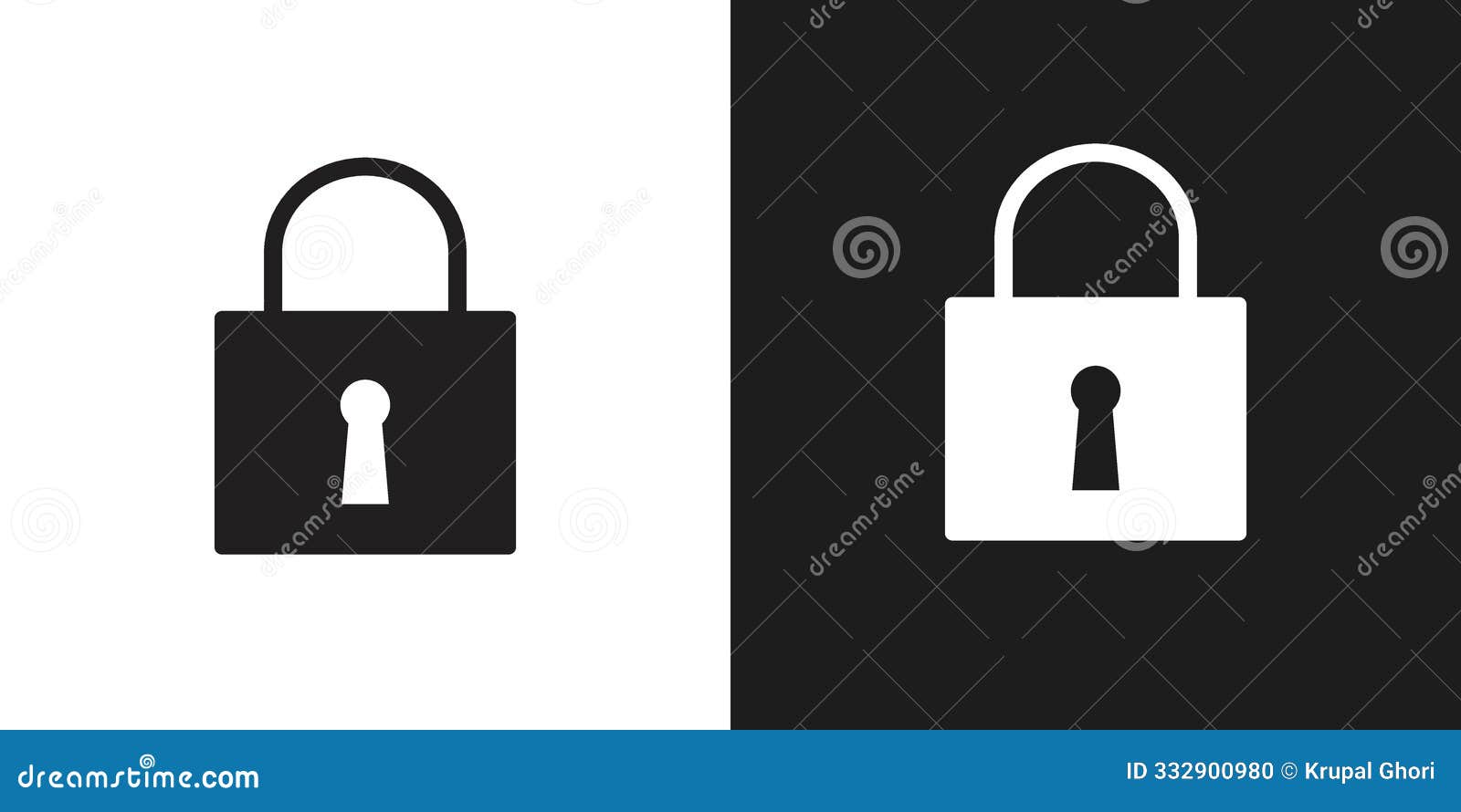 Lock icon logo set vector stock vector. Illustration of safety - 332900980