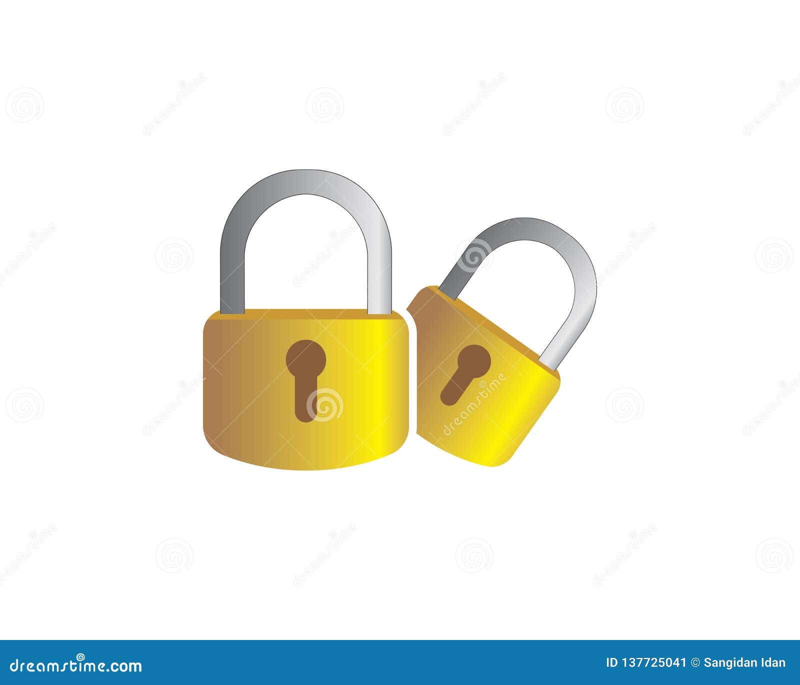 Lock Icon Logo Vector Template Stock Vector - Illustration of security ...