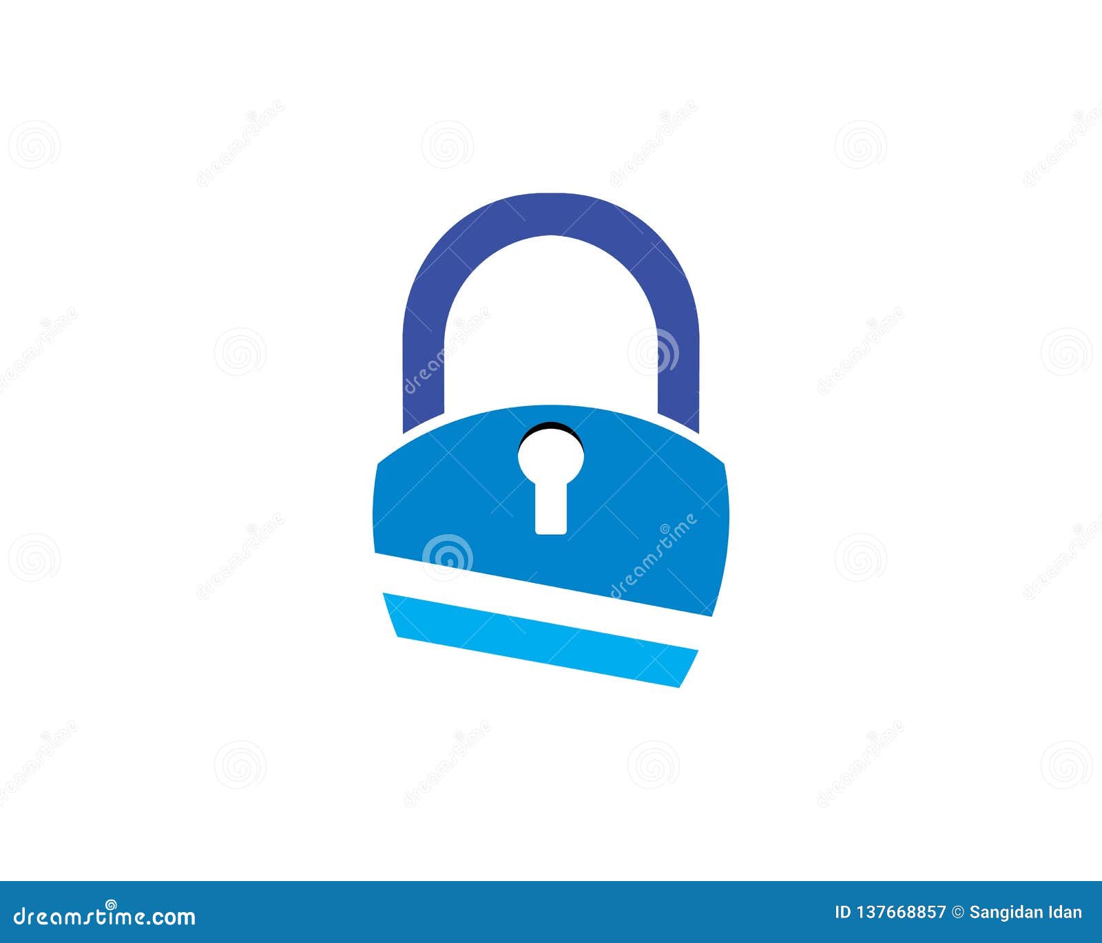 Lock Icon Logo Vector Template Stock Vector - Illustration of unlock ...
