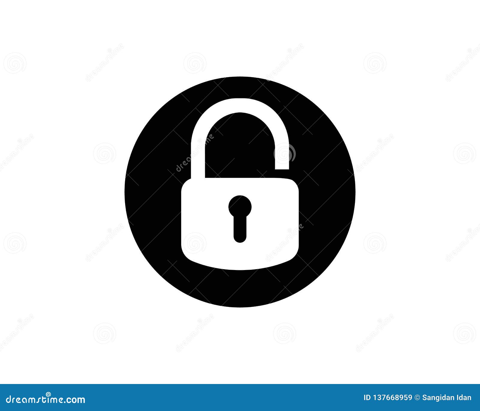Lock Icon Logo Vector Template Stock Vector - Illustration of internet ...