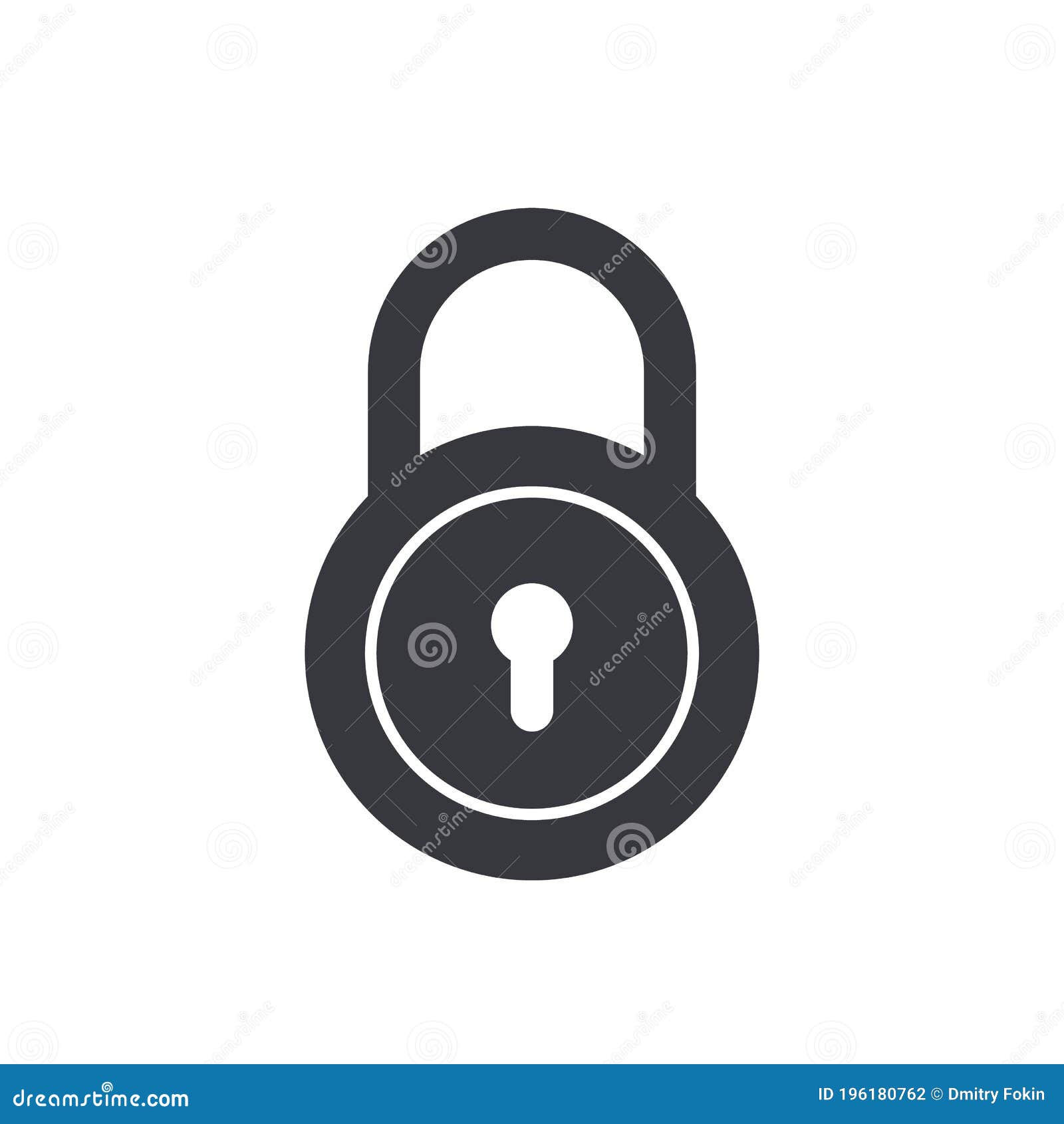 Lock Icon, Modern Minimal Flat Design Style. Padlock Vector ...