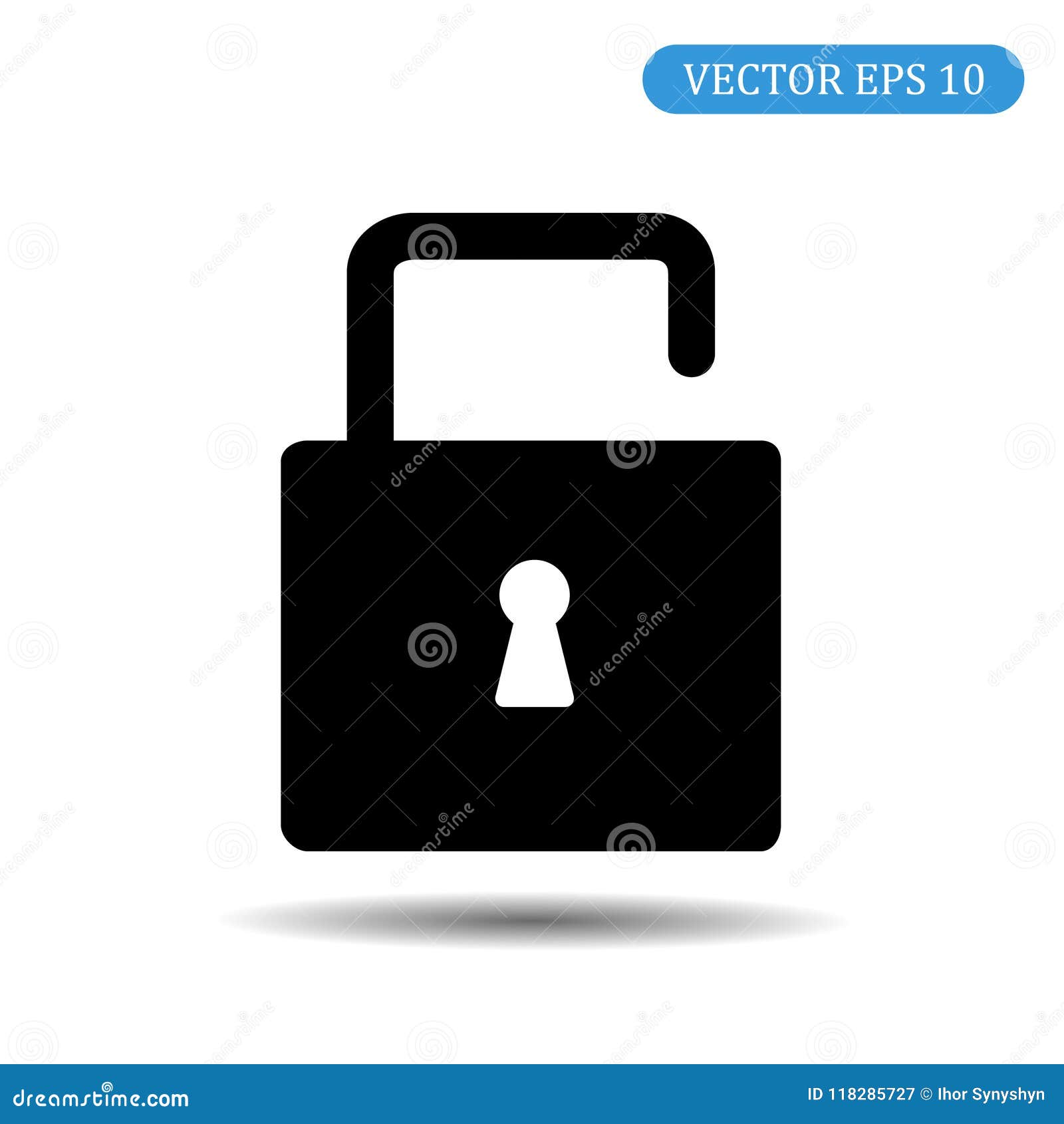 Lock Icon. Modern Vector Icon.eps 10. Stock Vector - Illustration of ...