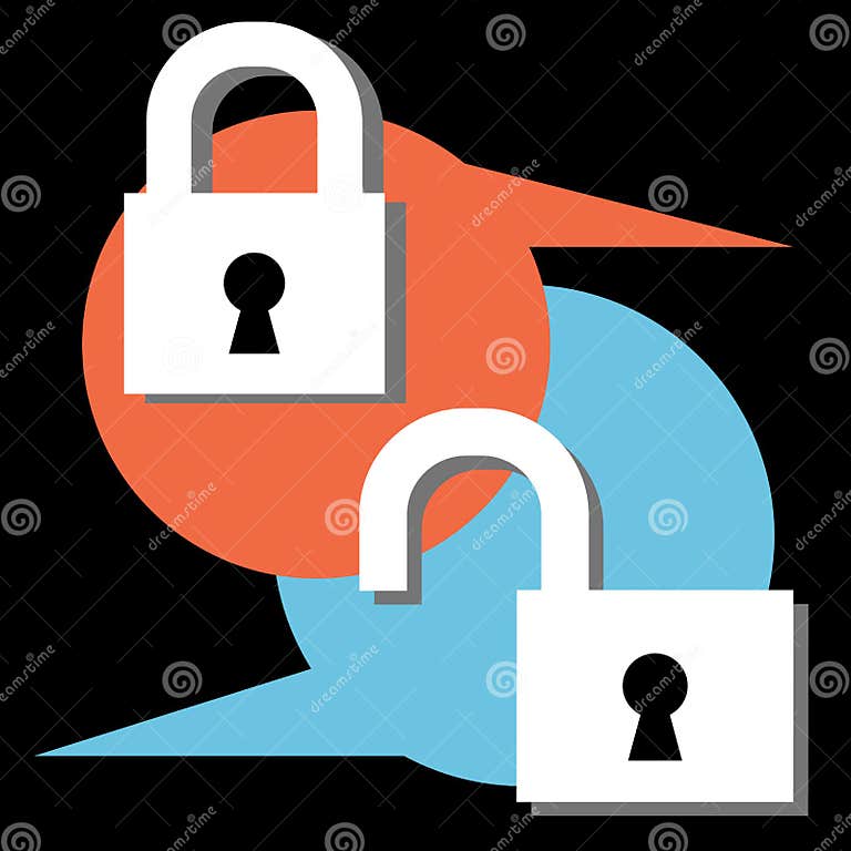 Lock Icon Open Closed Vector Color Stock Vector - Illustration of ... Lock Icon Open Closed Vector Color Stock Vector - Illustration of ...