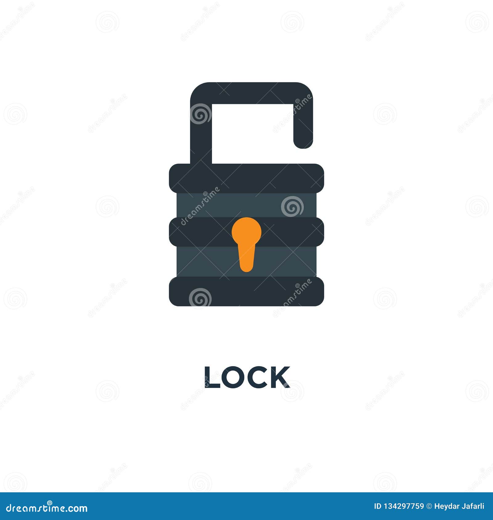 Lock Icon. Padlock Concept Symbol Design, Security Sign, Safety Stock ...